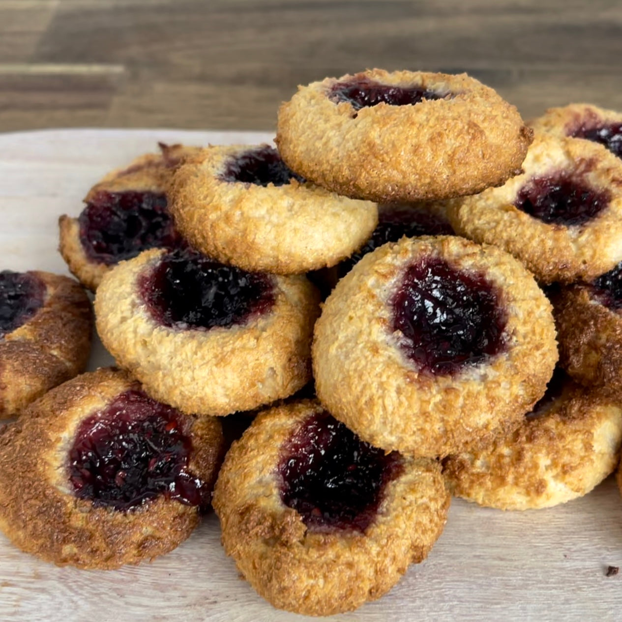 Easy 3-Ingredient Coconut Jam Drops – MontiiCo