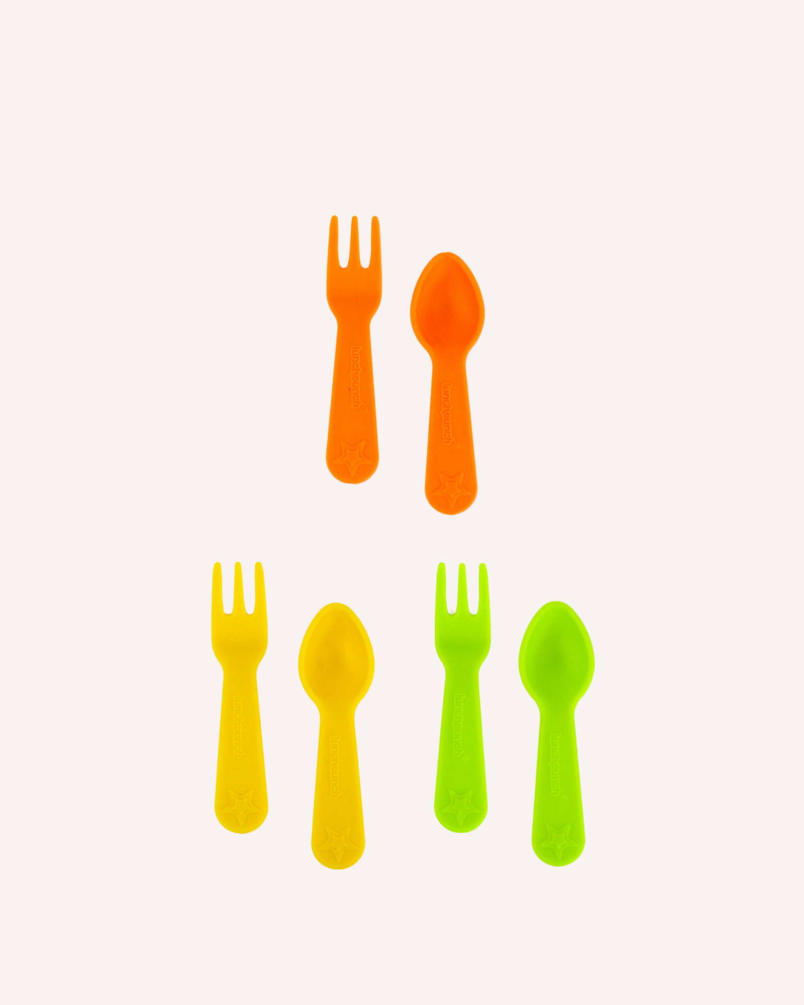 Lunch Punch Lunch Box Fork and Spoon Set - Brights – MontiiCo